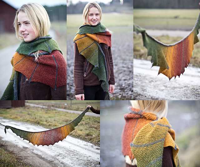 Knit Your Own Dragon Wing Scarf with this Unique Pattern!