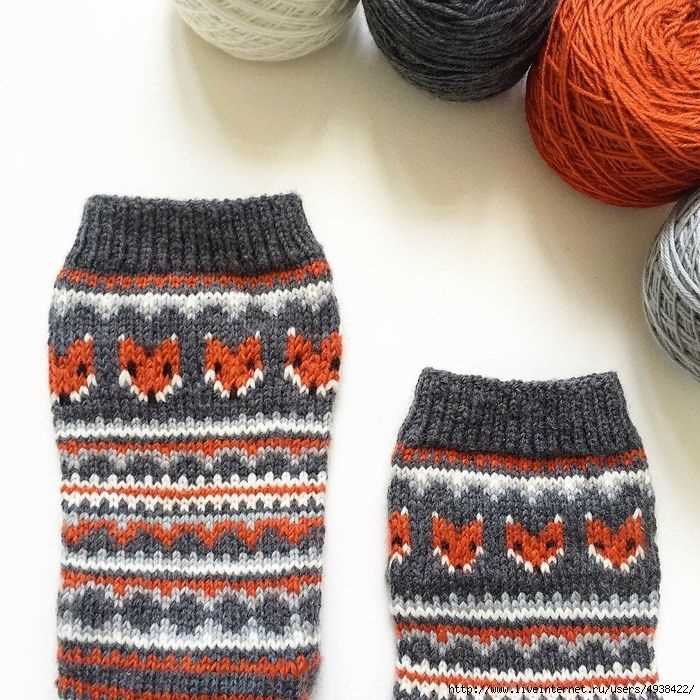 Knit Cute Fox Socks with This Unique Pattern