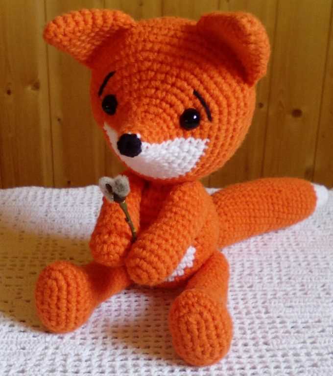 Free Knitting Pattern: Cute Fox Toy