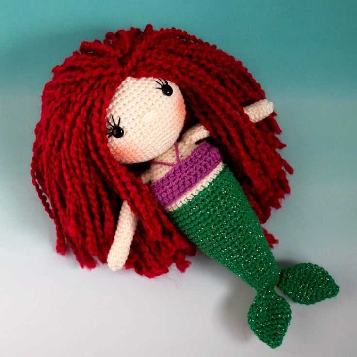 Knit your own mermaid doll for free