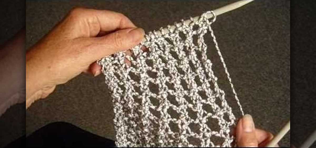 Simple and Elegant: Try This Two-Row Lace Knitting Pattern
