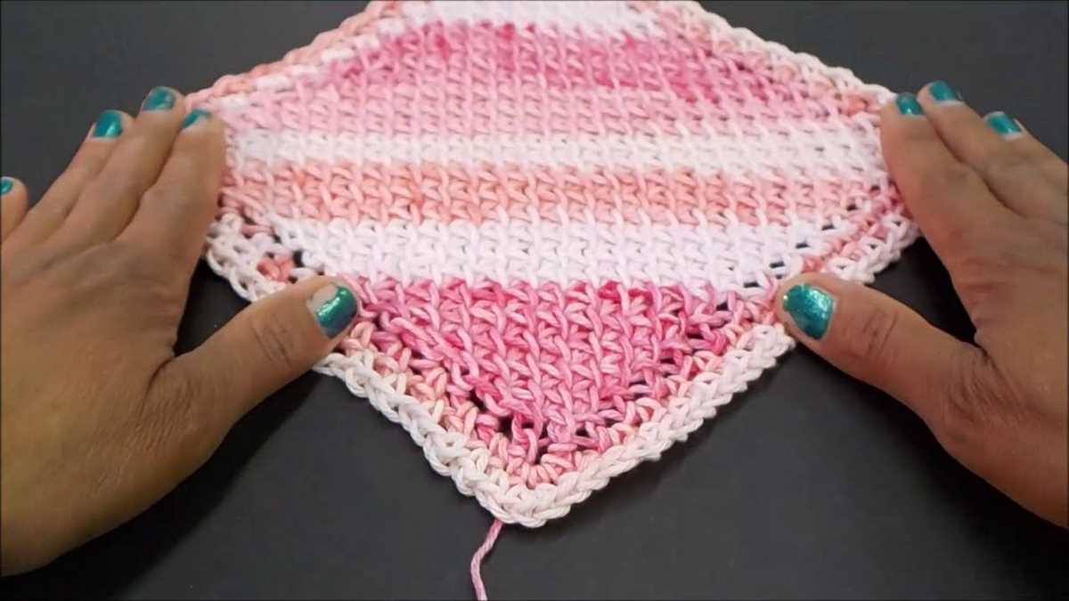 Knit a Unique Dishcloth with Corner to Corner Pattern