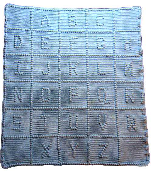 Knit Your Own Personalized Alphabet Blanket with this Free Pattern