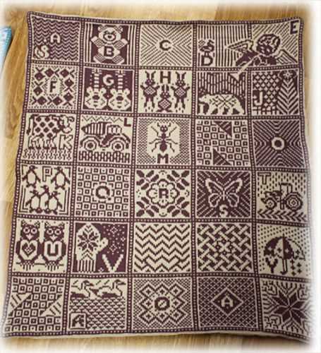Knit Your Own Personalized Alphabet Blanket with this Free Pattern