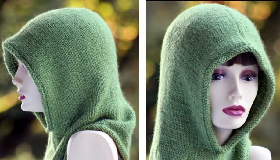 Free pattern for a knitted hood