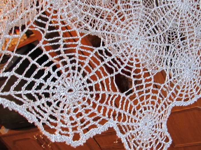 A Delicate Lace Shawl for Spiderweb Lovers