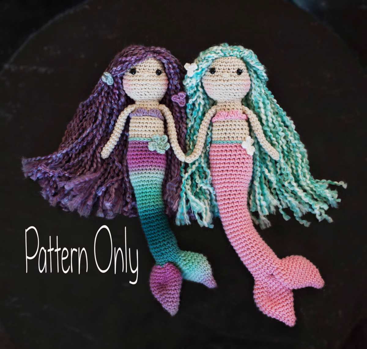 Knit your own mermaid doll for free